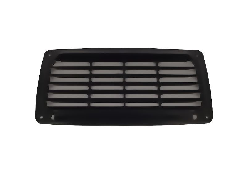 Buy Louvre Vent Rectangle Plastic Black 201 x 101mm by Unbranded online ...